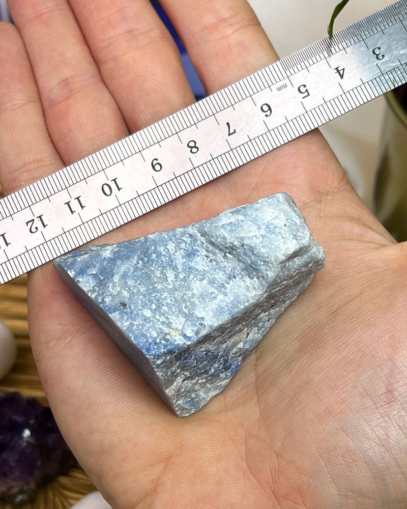 Quartzo Azul Face Polida/bruto - Coleção "Área Cristais Únicos" - 1768