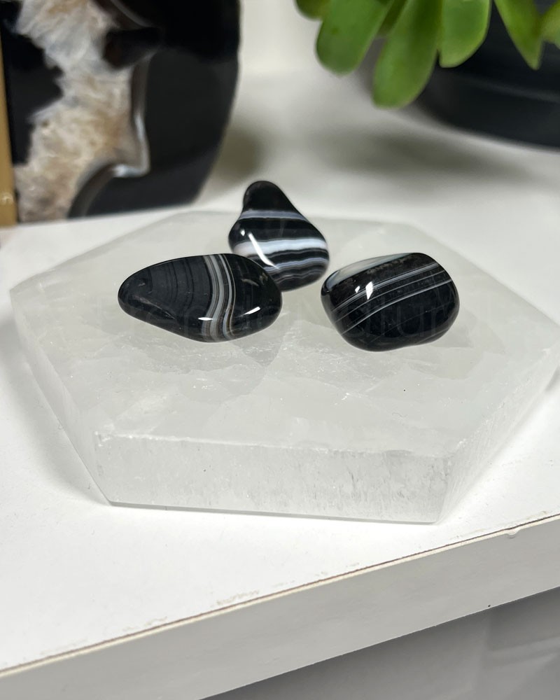 Ágata Negra Rendada