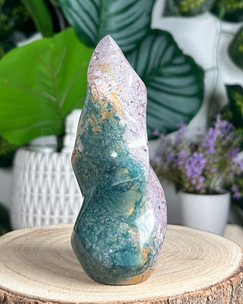 Jaspe Oceano - Forma/Chama (116x53x42mm) 1356